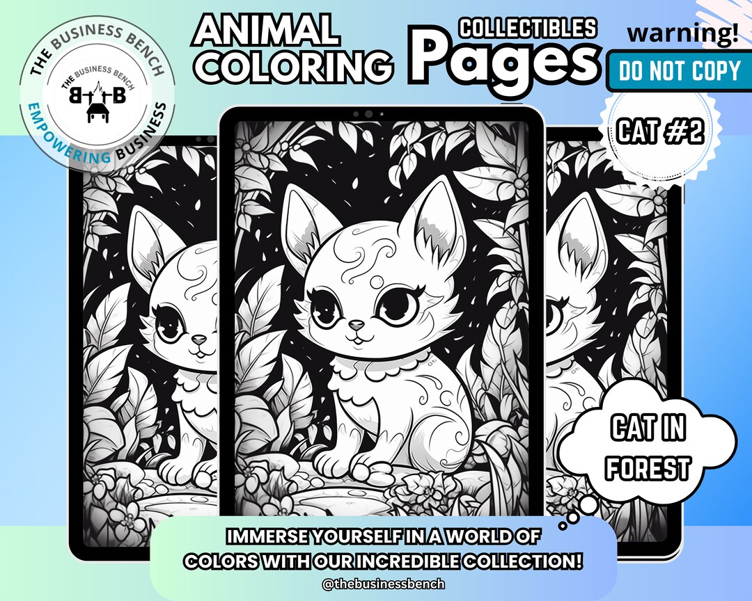 Unique Cat Coloring Pages, Cat #2 Coloring Page for Kids, Boys, Girls ...