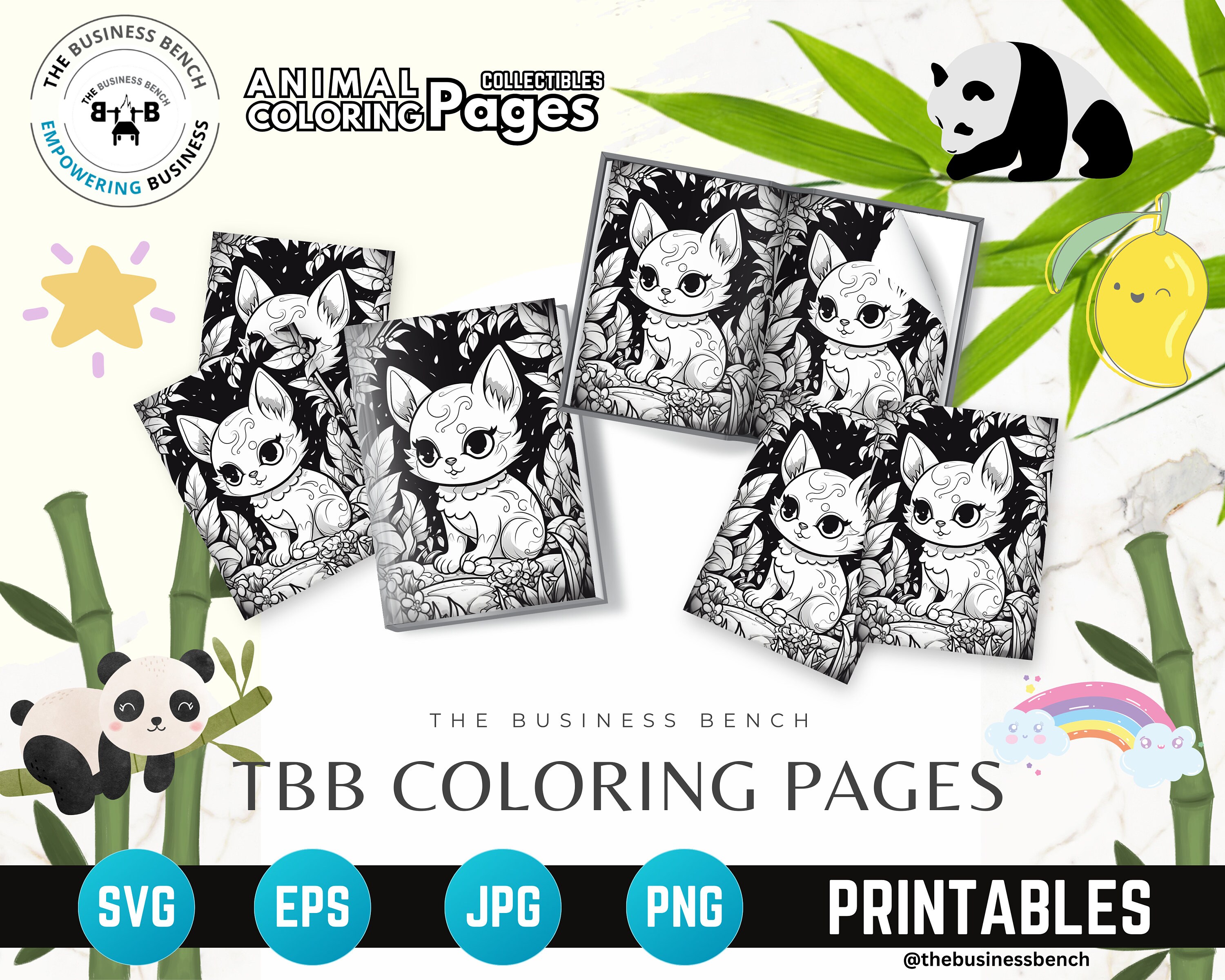 Unique Cat Coloring Pages, Cat #2 Coloring Page for Kids, Boys, Girls ...