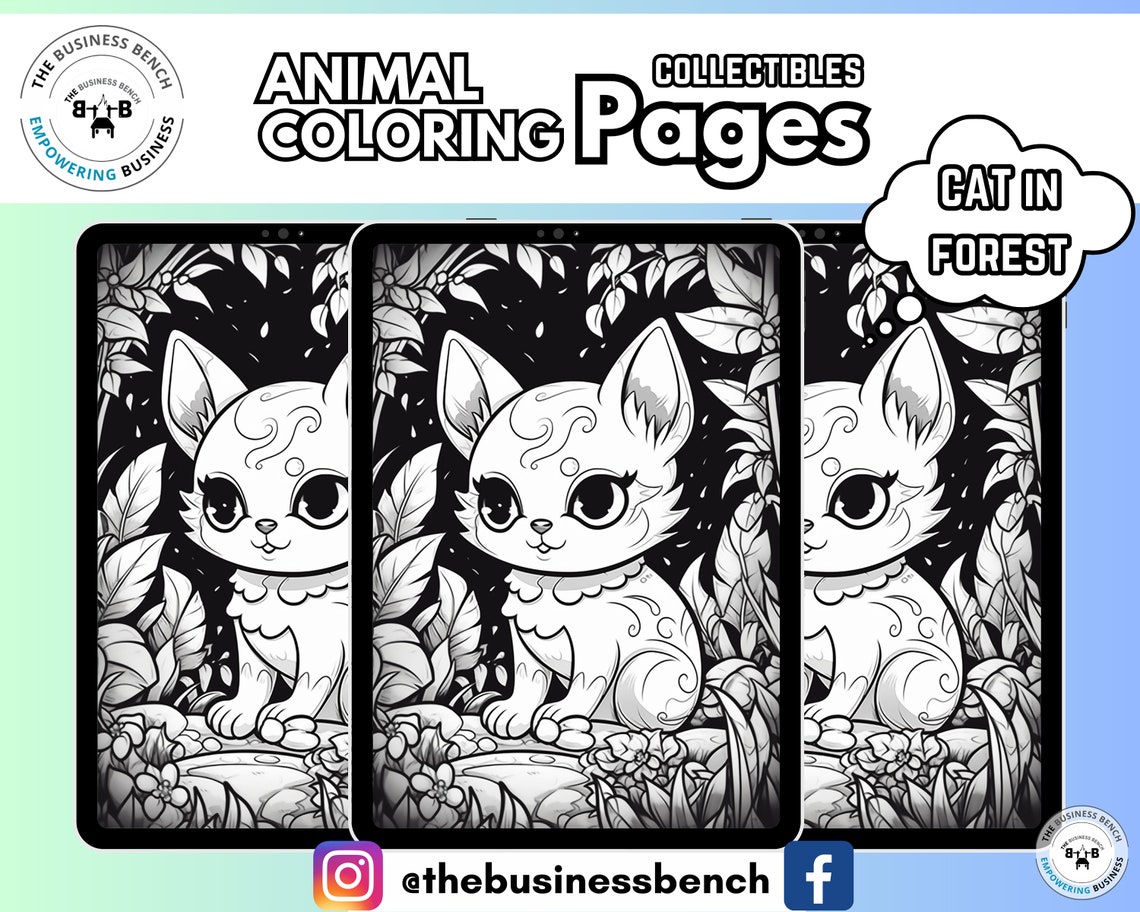 Unique Cat Coloring Pages Cat 2 Coloring Page for Kids - Etsy