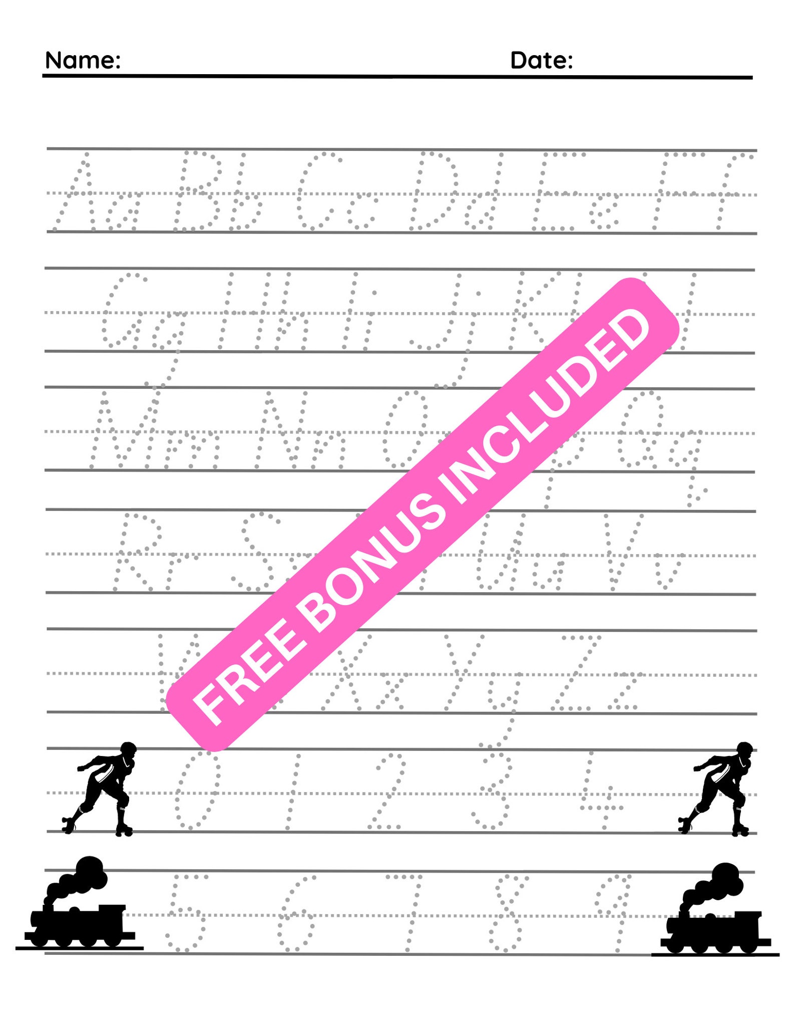 Fun ABC Tracing and Coloring for Kids / Tracing Printable Download for ...