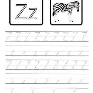Fun ABC Tracing and Coloring for Kids / Tracing Printable Download for ...