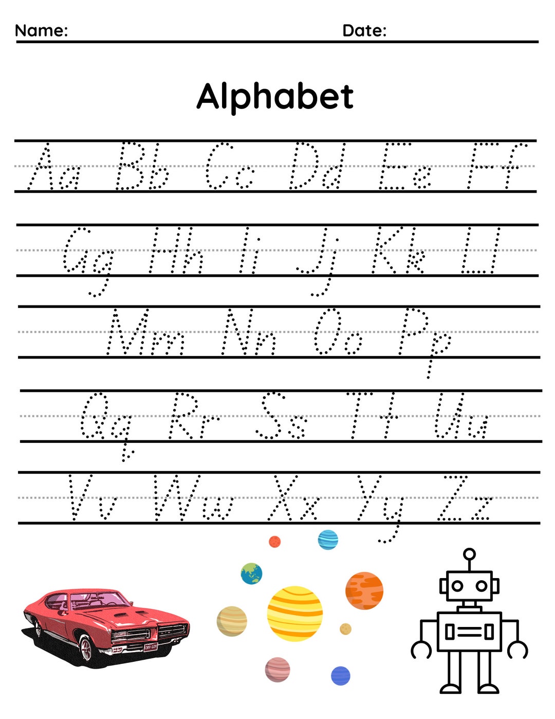 Name Tracing / Printable Download / Name Spelling / ABC / Alphabet ...