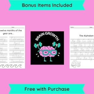 Months of the Year / Printable Worksheets / Letter Tracing / ABC ...