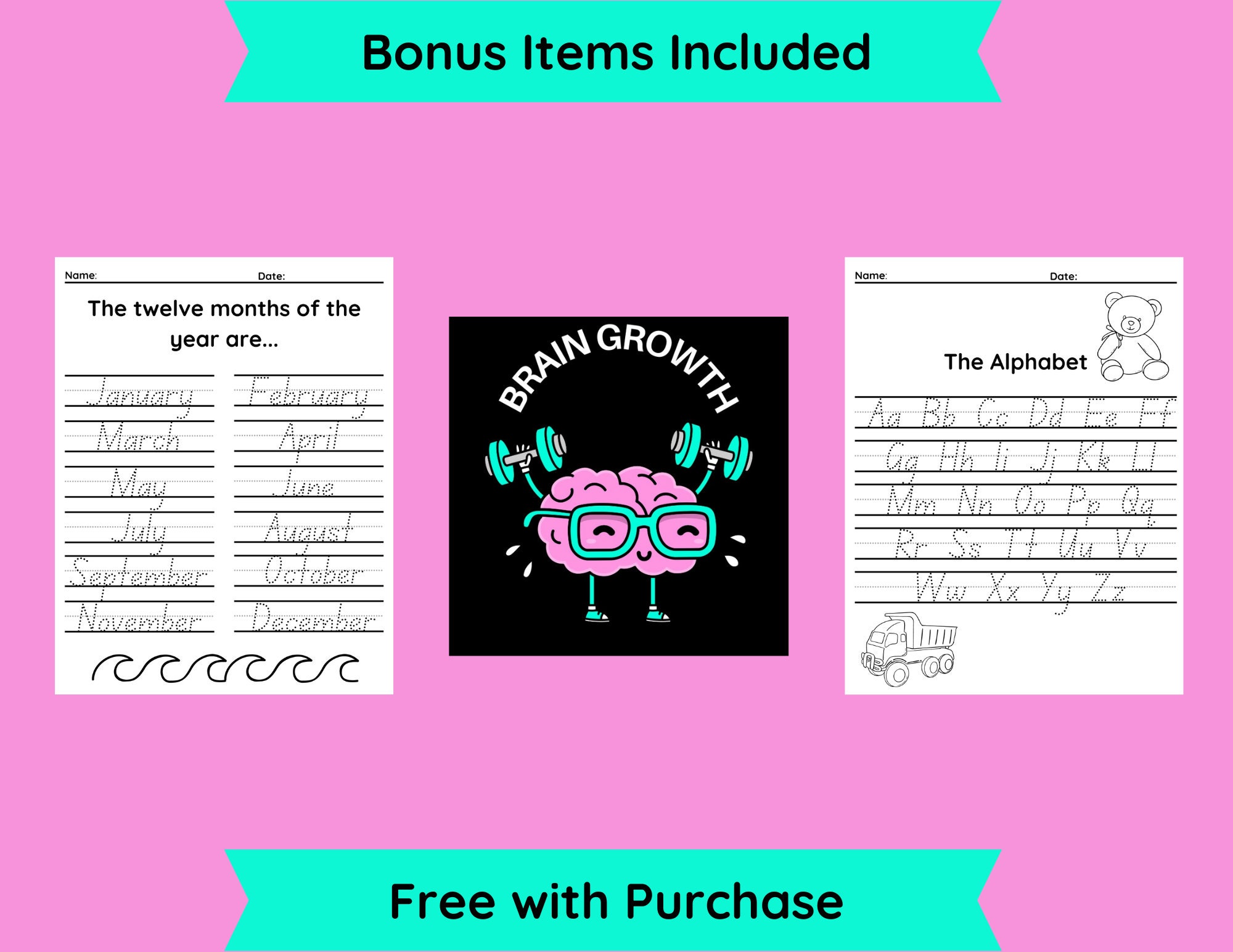 Months of the Year / Printable Worksheets / Letter Tracing / ABC ...