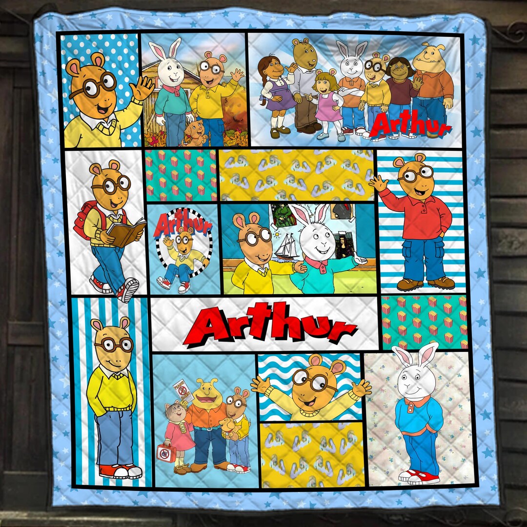Arthur TV Series Characters Vintage Quilt Blanket Arthur TV - Etsy