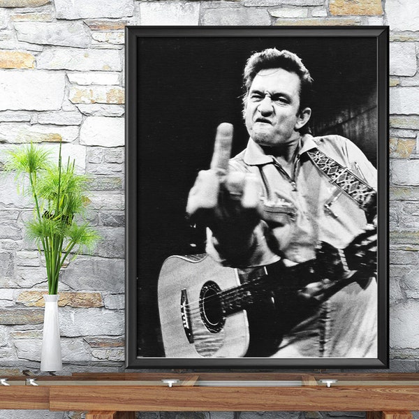 Johnny Cash Poster - Etsy