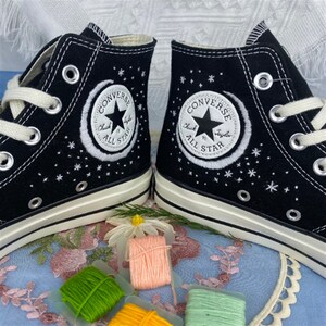 Convesr Chuck Taylor Embroidered Personalized/custom Converse Embroider ...