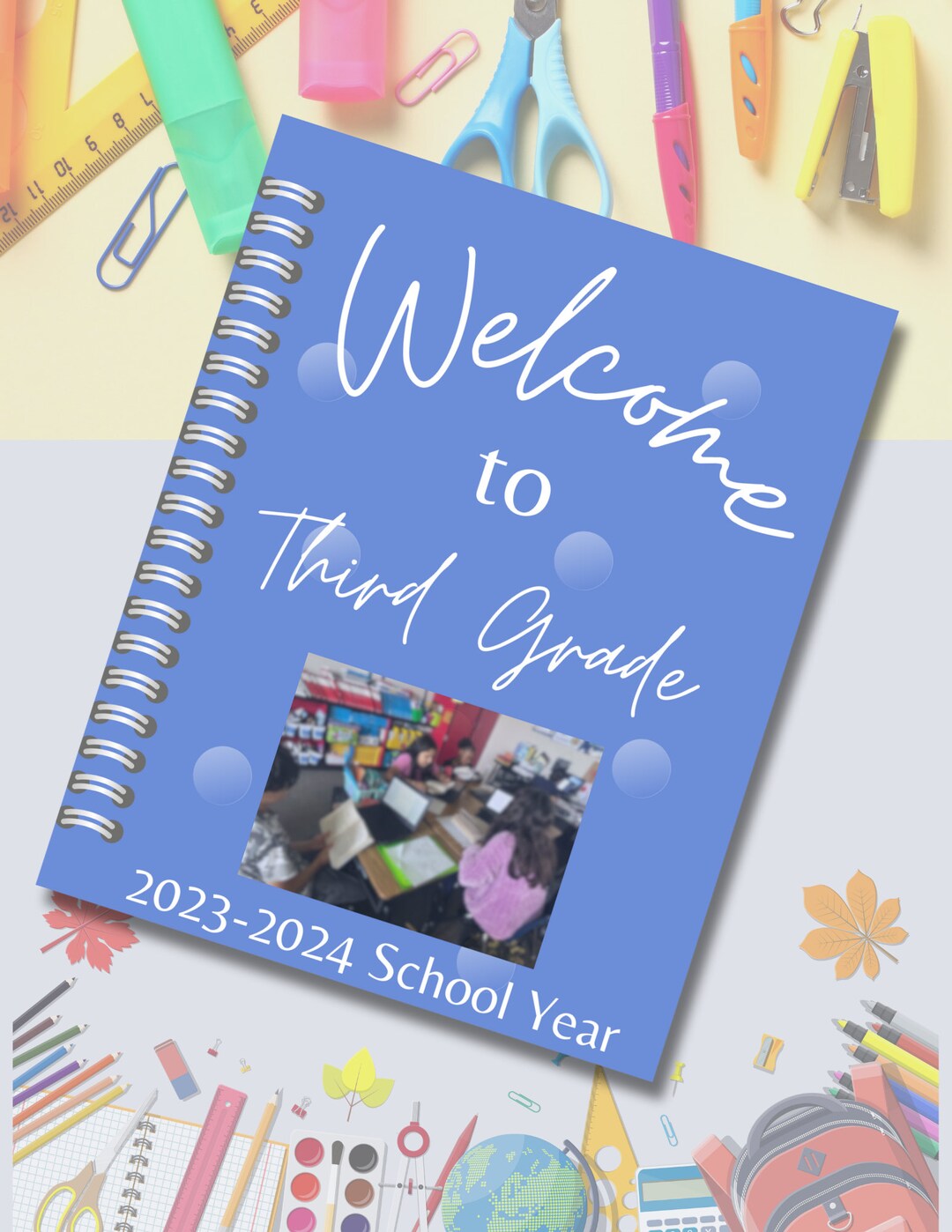 Welcome to School Customizable Template for Any School and Grade - Etsy
