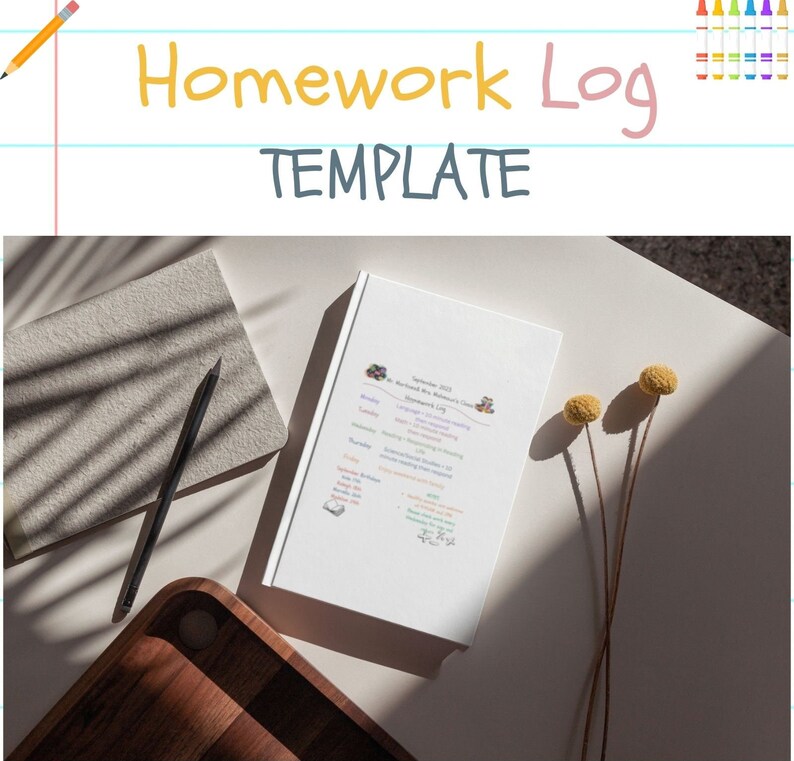 Homework Log - Etsy