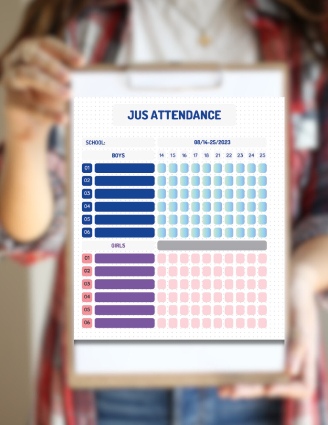 Transportation Attendance Template - Etsy