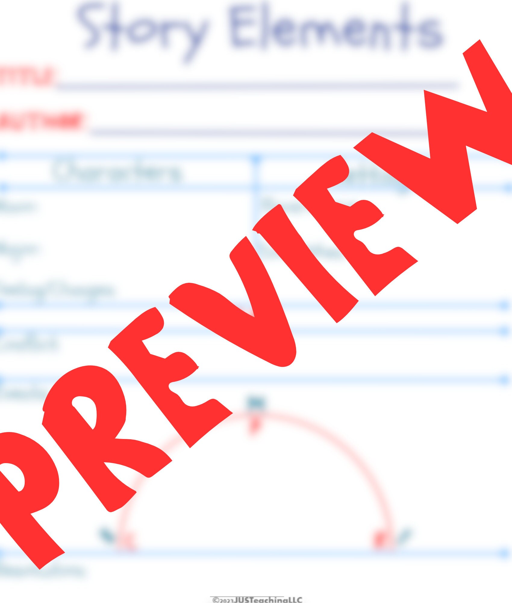 Story Elements Map - Etsy