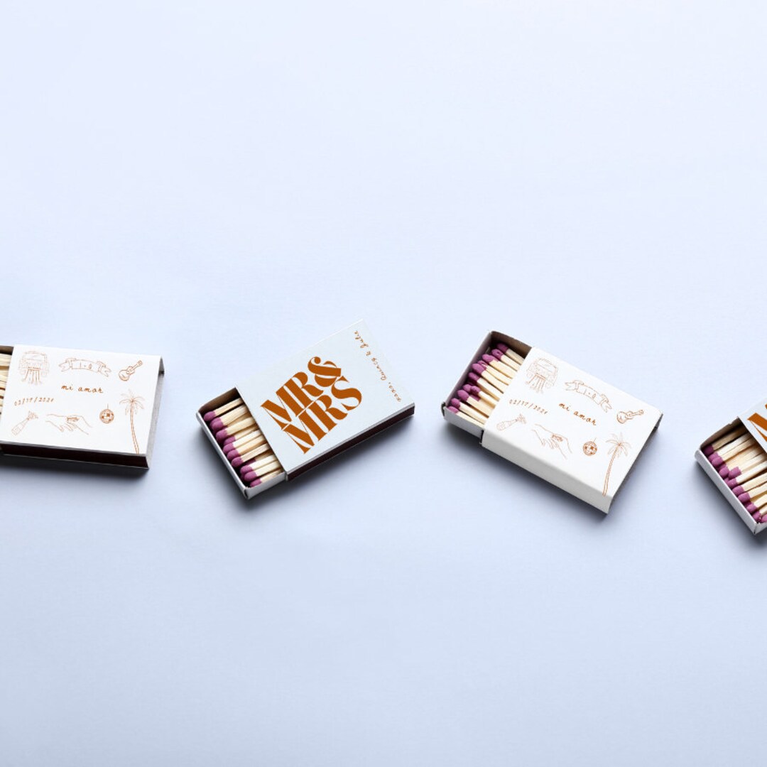 Custom Matchbox Design, Matchbox Template, Personalized Matches for ...