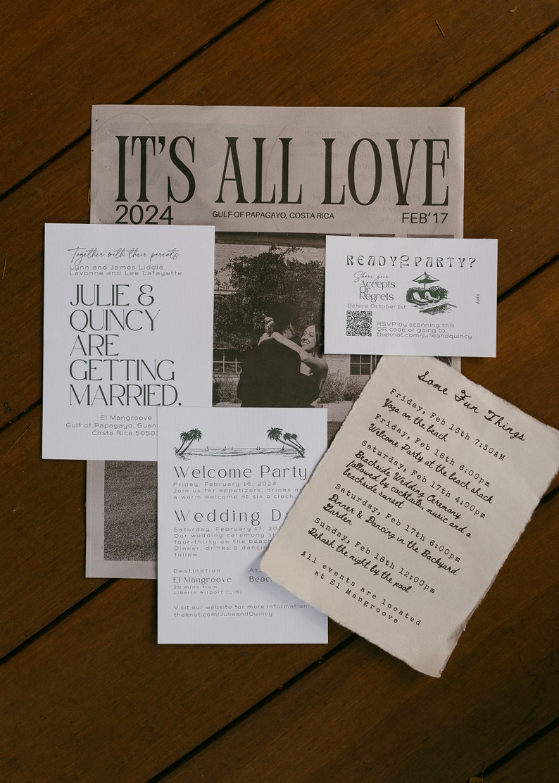 Custom Wedding Newspaper Template, Newspaper Template, Custom Newspaper ...