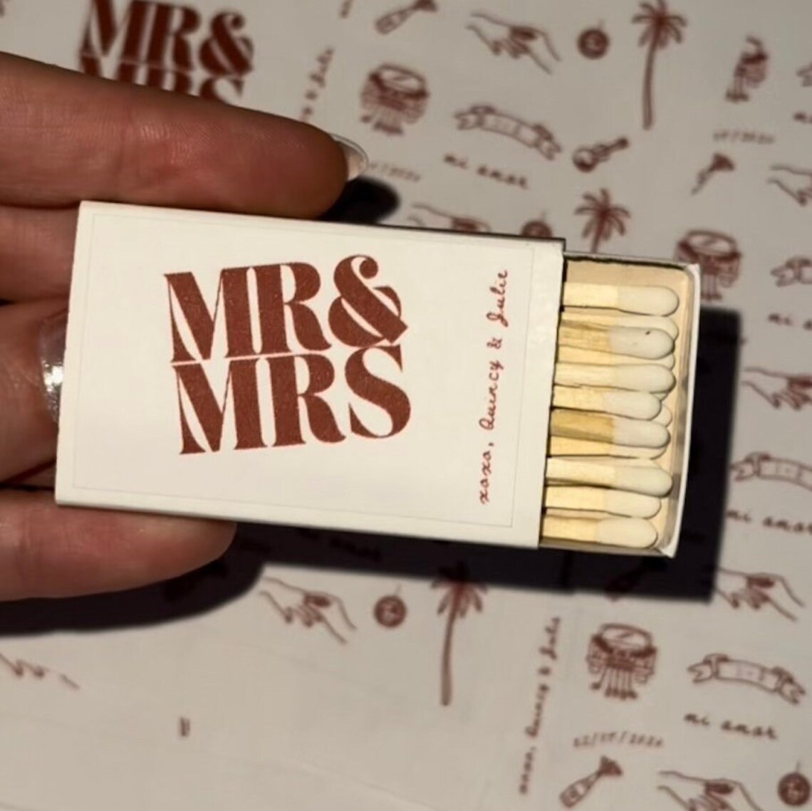 Custom Matchbox Design, Matchbox Template, Personalized Matches for ...