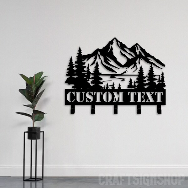 Mountain Key Rack - Etsy