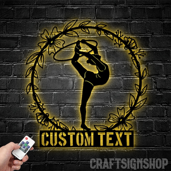 Gymnastics Led Sign - Etsy