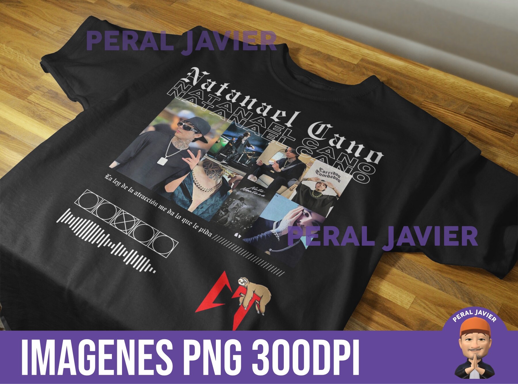 Cano Nata Natanael 9 Designs in PNG HALFTONES for DTF T-shirts read the ...