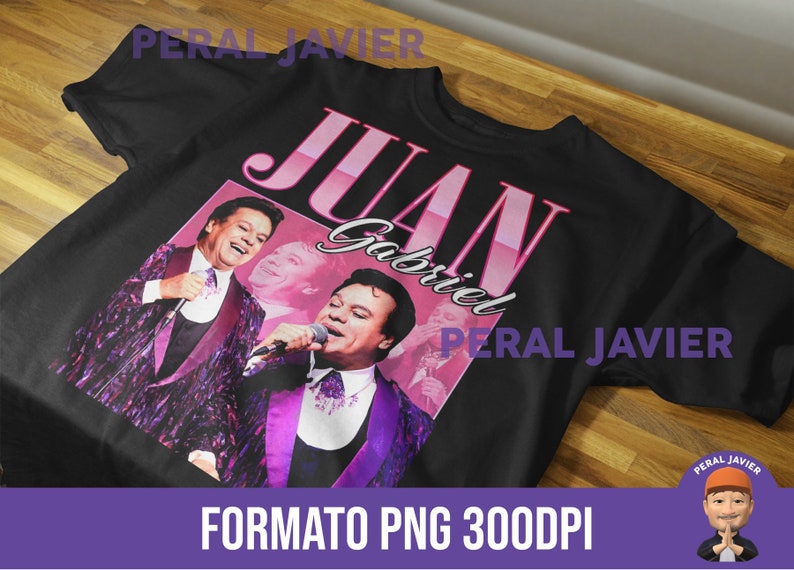 T-shirt Design to PRINT DTF HALFTONES Juan Gabriel - Etsy