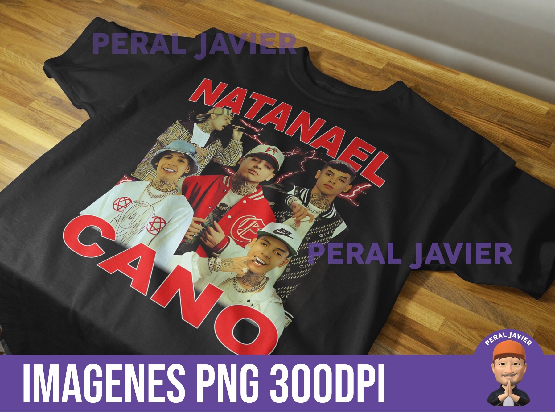 Cano Nata Natanael 9 Designs in PNG HALFTONES for DTF T-shirts read the ...