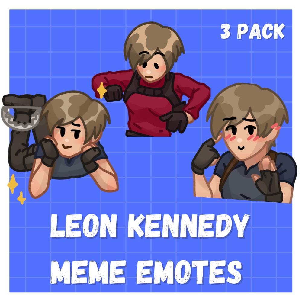 Leon Meme Animated Emotes [3 PACK] - Etsy