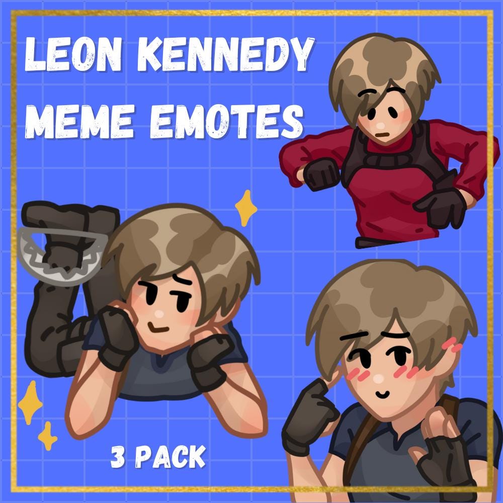 Leon Meme Animated Emotes [3 PACK] - Etsy