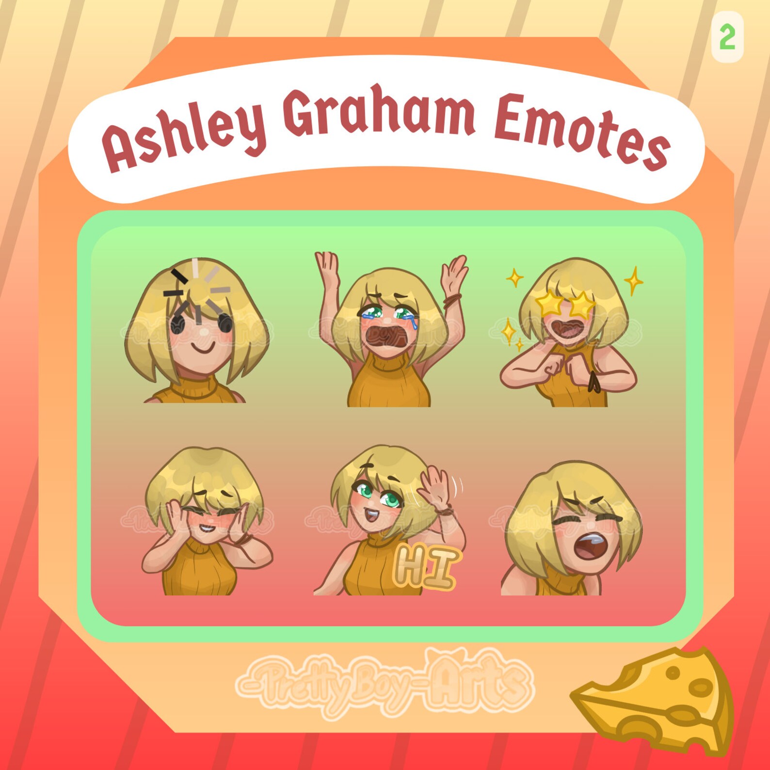 Ashley Emotes [12 PACK] - Etsy