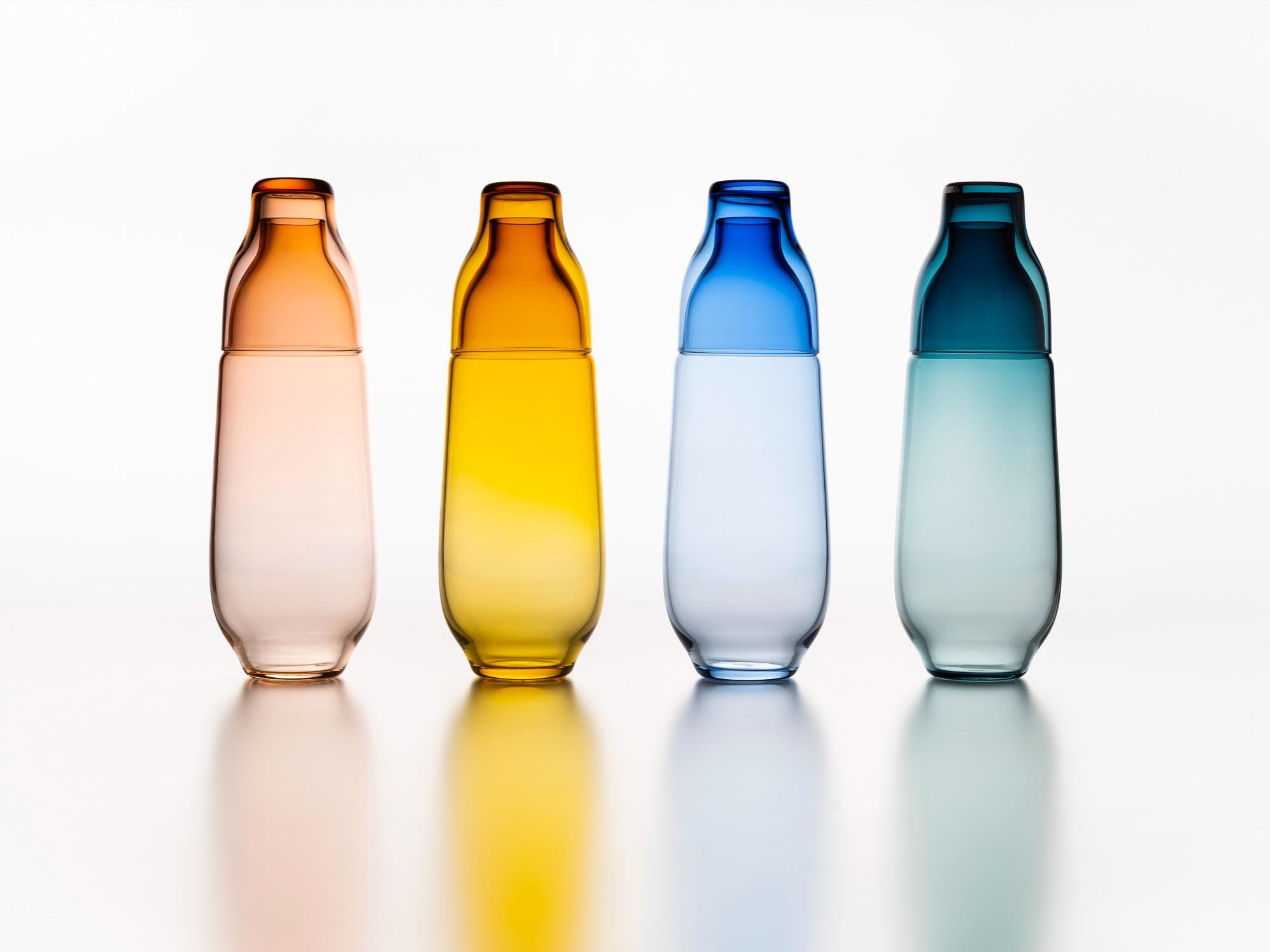 Bohemian Crystal Carafe With Lid-cup: Limited Edition Colors - Etsy