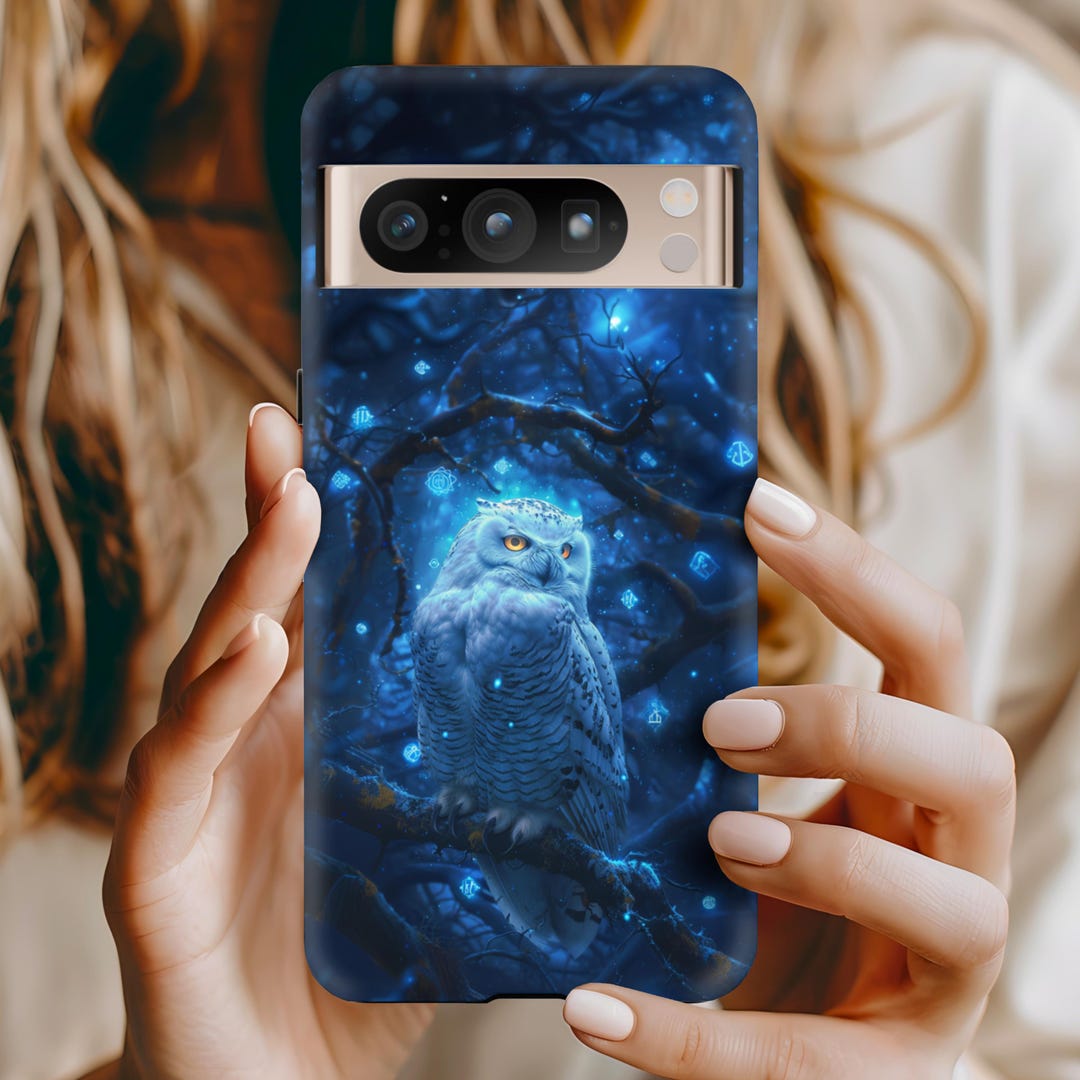 Magic Owl Pixel Case Runes Symbols Snowy Owl Mystical for Google Pixel ...