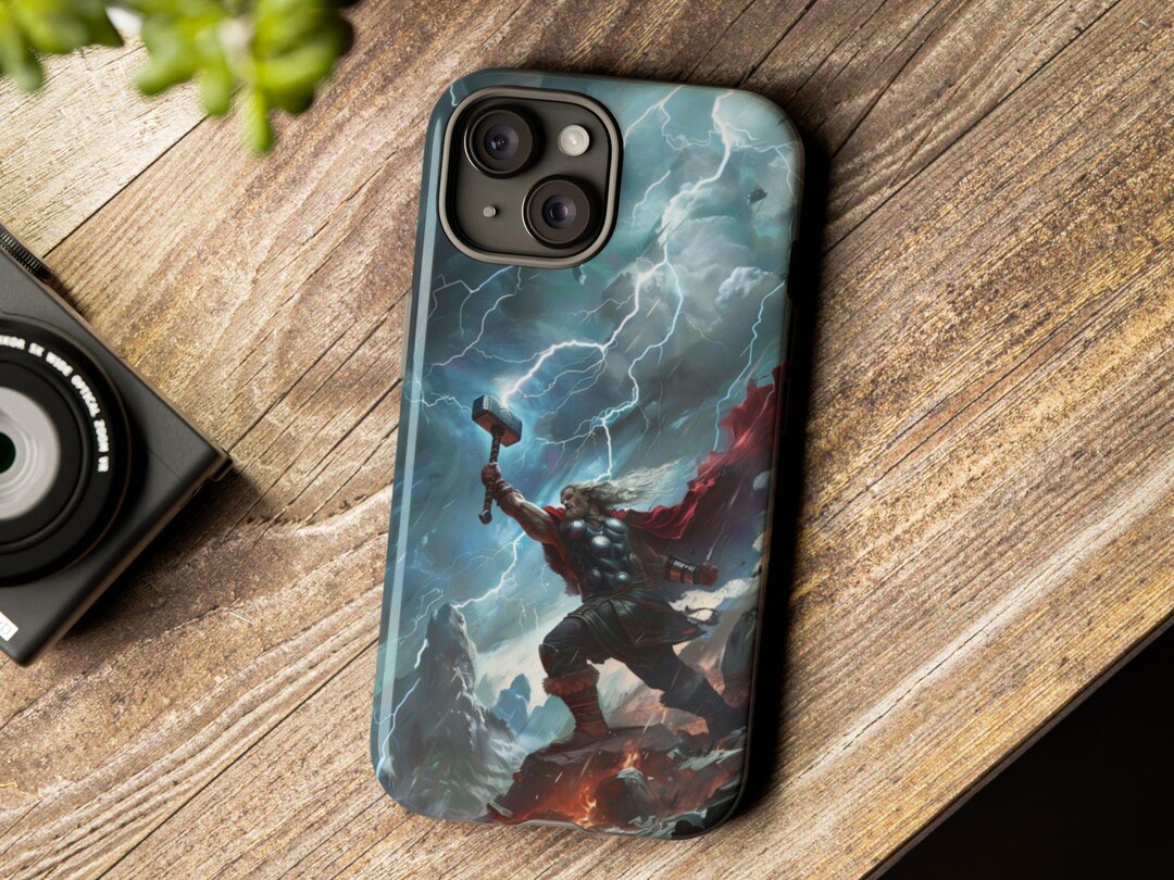 Thor Norse God Phone Case Thunder and Lightning Art iPhone Samsung ...