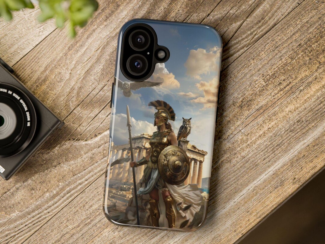 Athena Goddess Phone Case, Mythology Art Design, Greek Warrior Cover ...