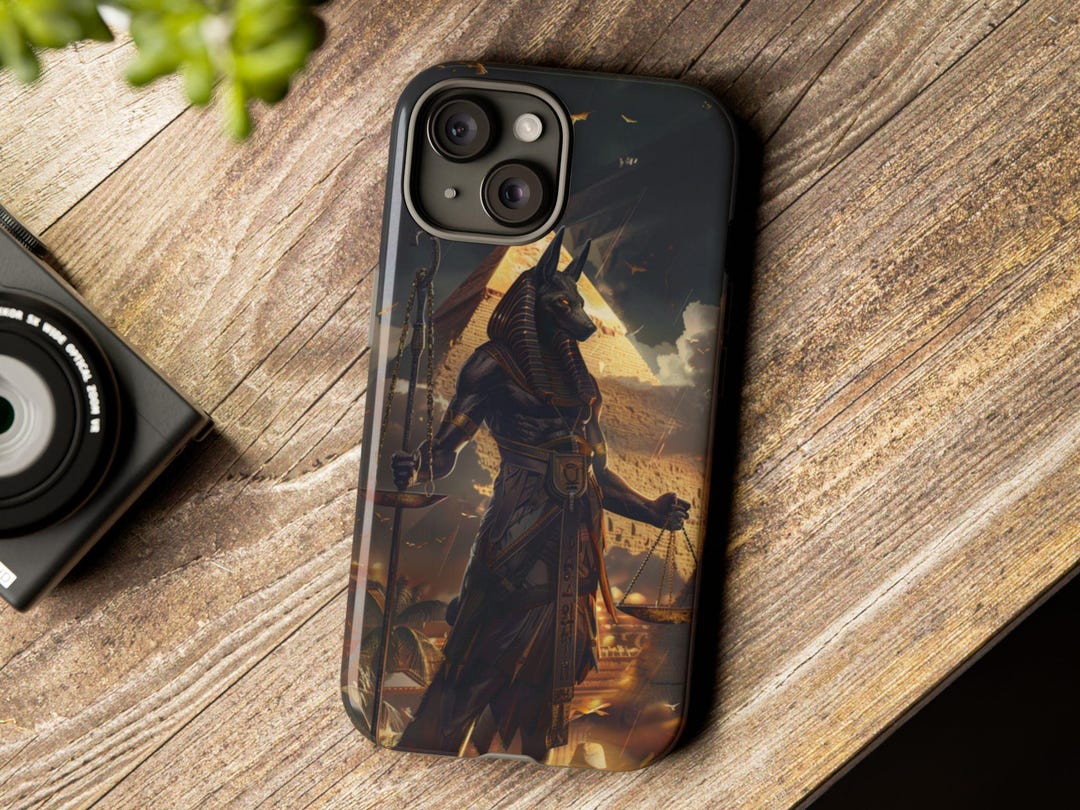 Anubis Egyptian God Phone Case Underworld Guardian Art iPhone Samsung ...