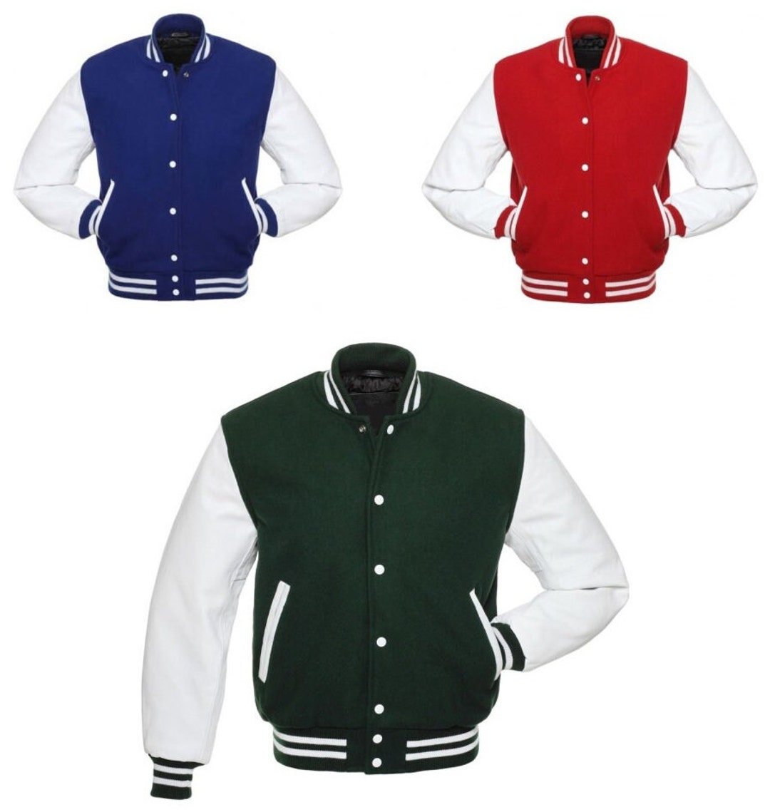 Unisex Varsity Jacket Baseball College Uniform Men's Sport Wear Outwear ...