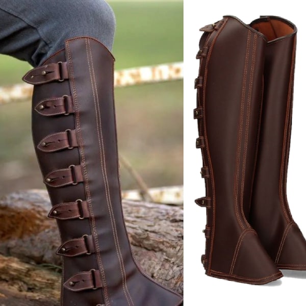 Leather Equestrian Chaps Fringe - Etsy