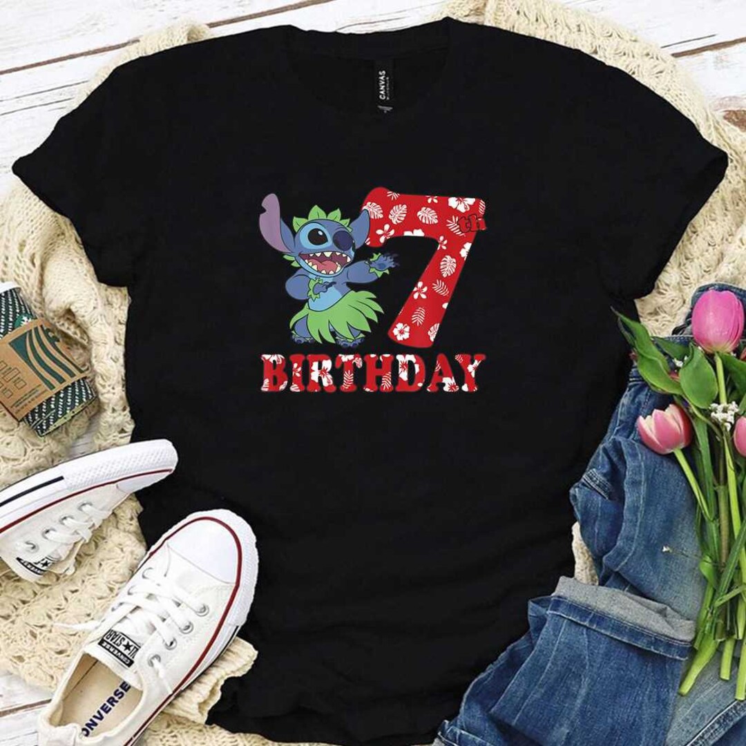 Lilo Stitch 7th Birthday Stitch Hula Dancer Png File Digital - Etsy