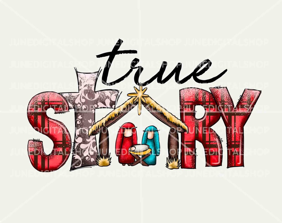 True Story PNG Nativity Scene Png Jesus Birth Christian - Etsy