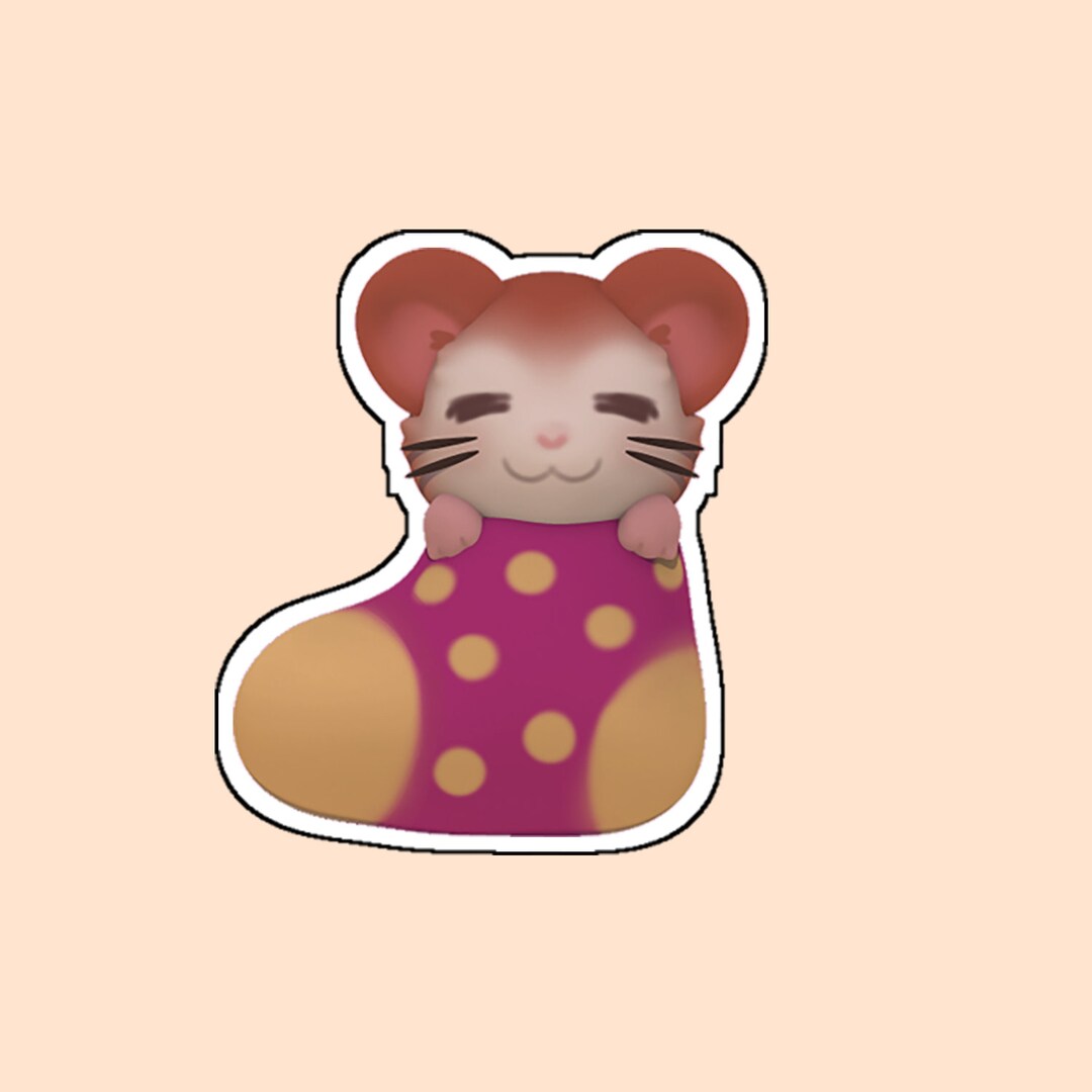 Hamtaro Snoozer 3D Art Sticker 2.5" - Etsy