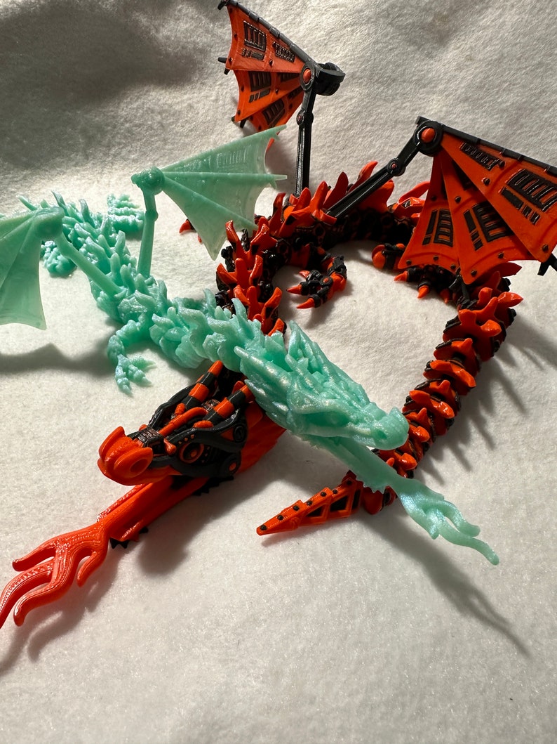 3D Printed Articulated Flexi Mech Dragon - Etsy