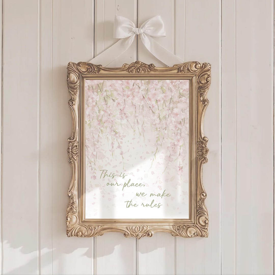 This is Our Place We Make the Rules Taylor Poster Quote Lyric Print ...