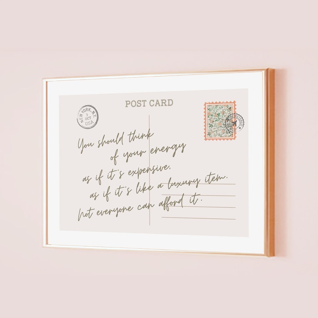 Think of Your Energy as Expensive Taylor Poster Merch Quote Lyrics ...