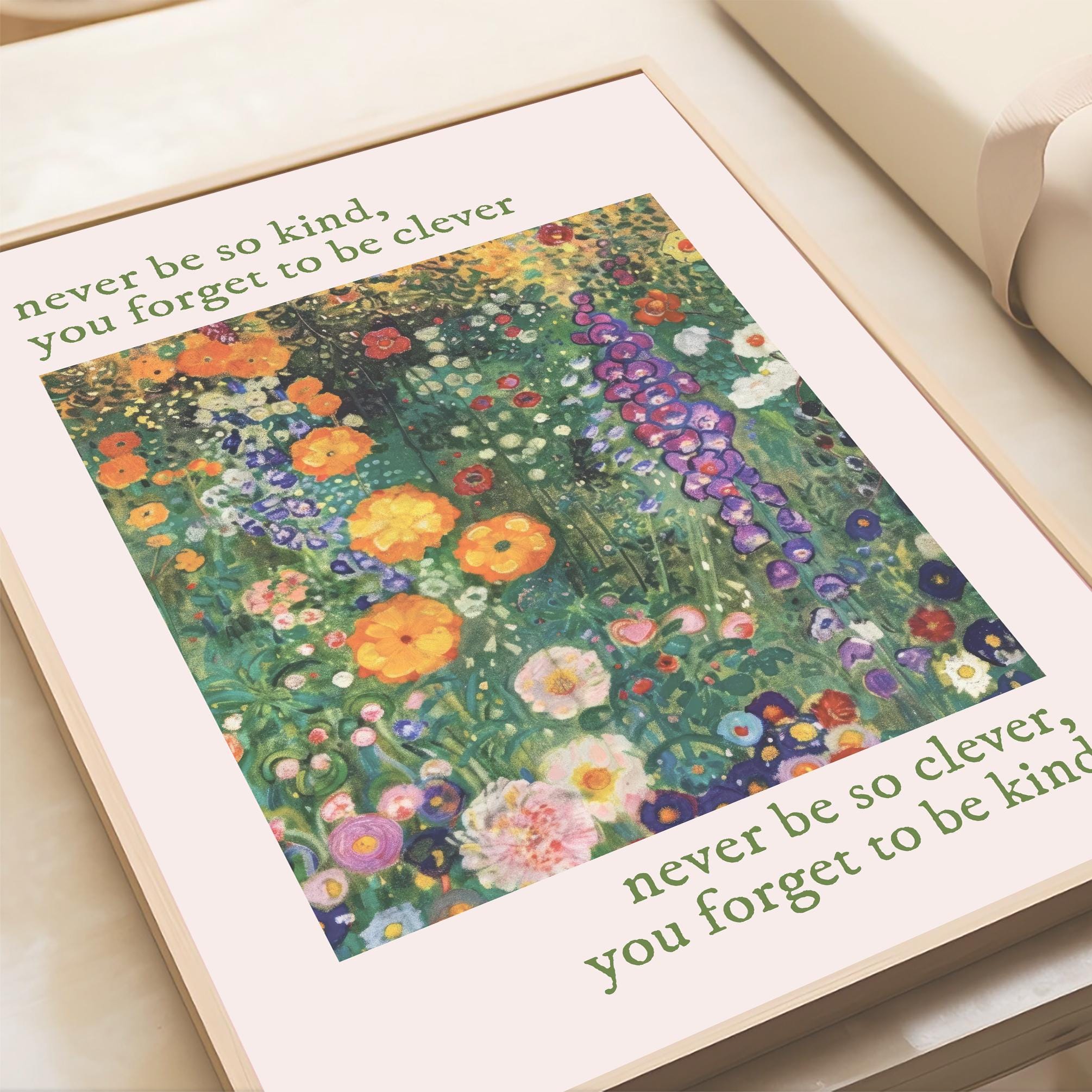 Set of 2 Never Be so Kind You Forget to Be Clever Taylor Poster ...