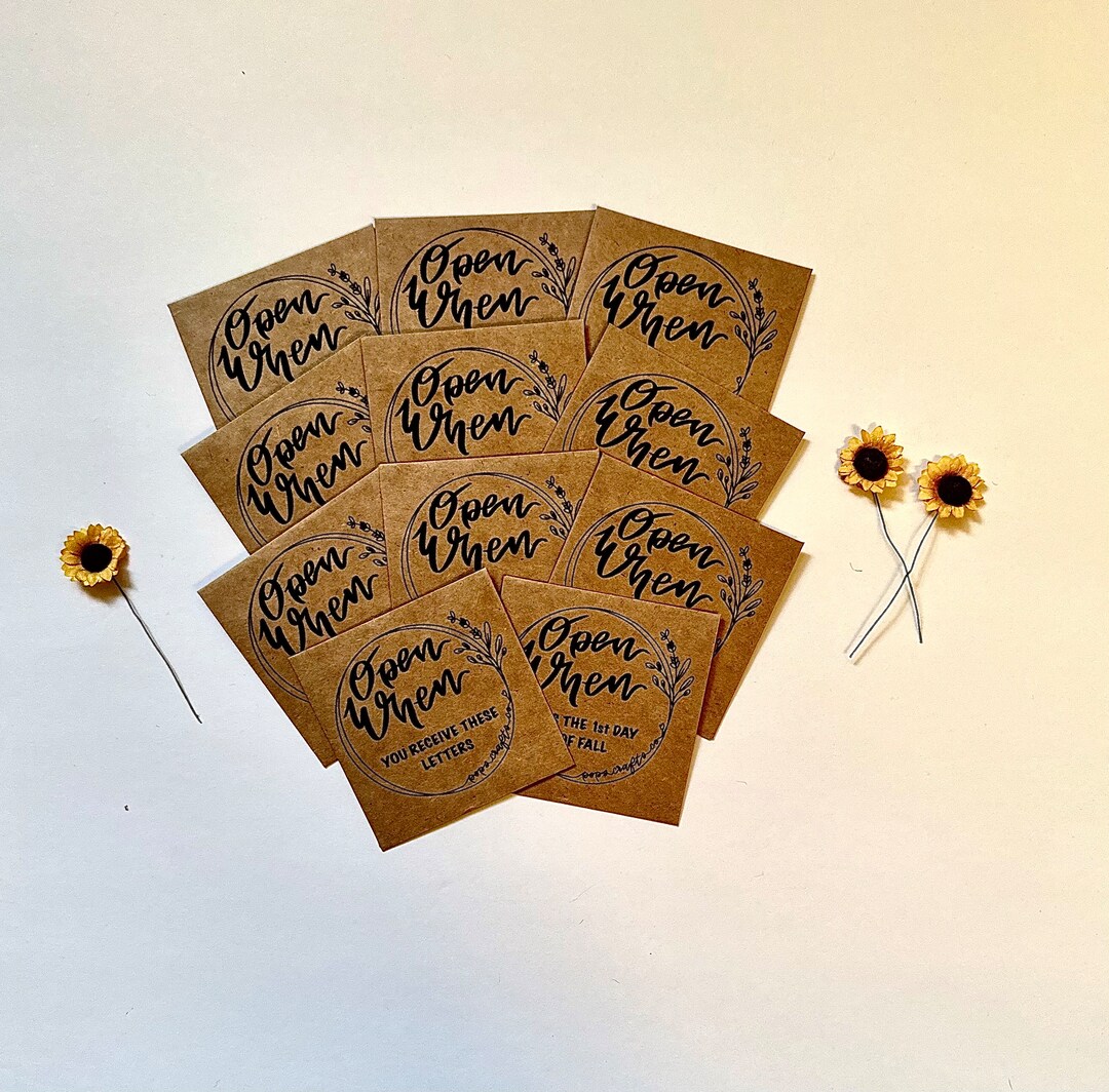 Open When Letters - College Edition; - Etsy