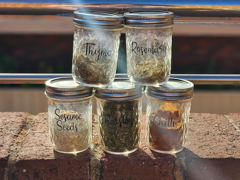 Kitchen Herb&spice Jar Labels SVG - Etsy