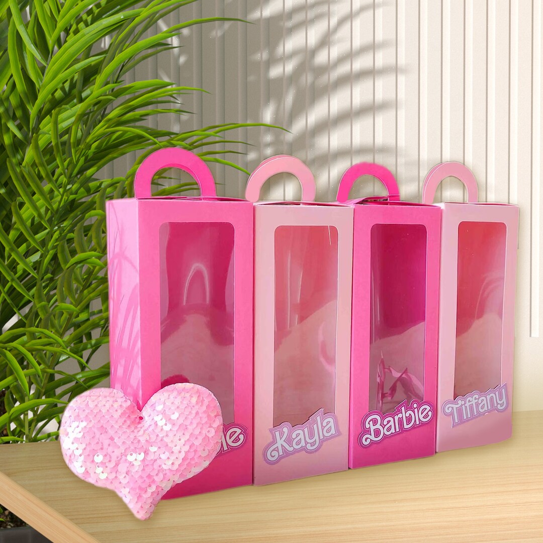 Hot Pink Barbie Boxes decoraciones de fiesta personalizadas - Etsy España