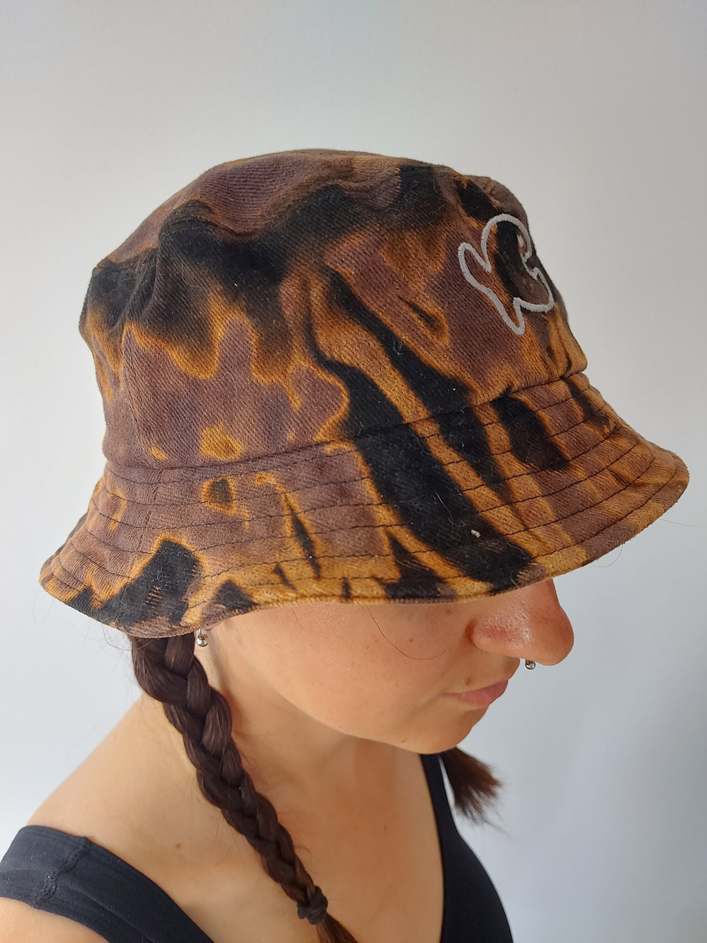 Acid Tiger Shark Panama, Orange Camouflage Bucket Hat, Nature Force Hat ...