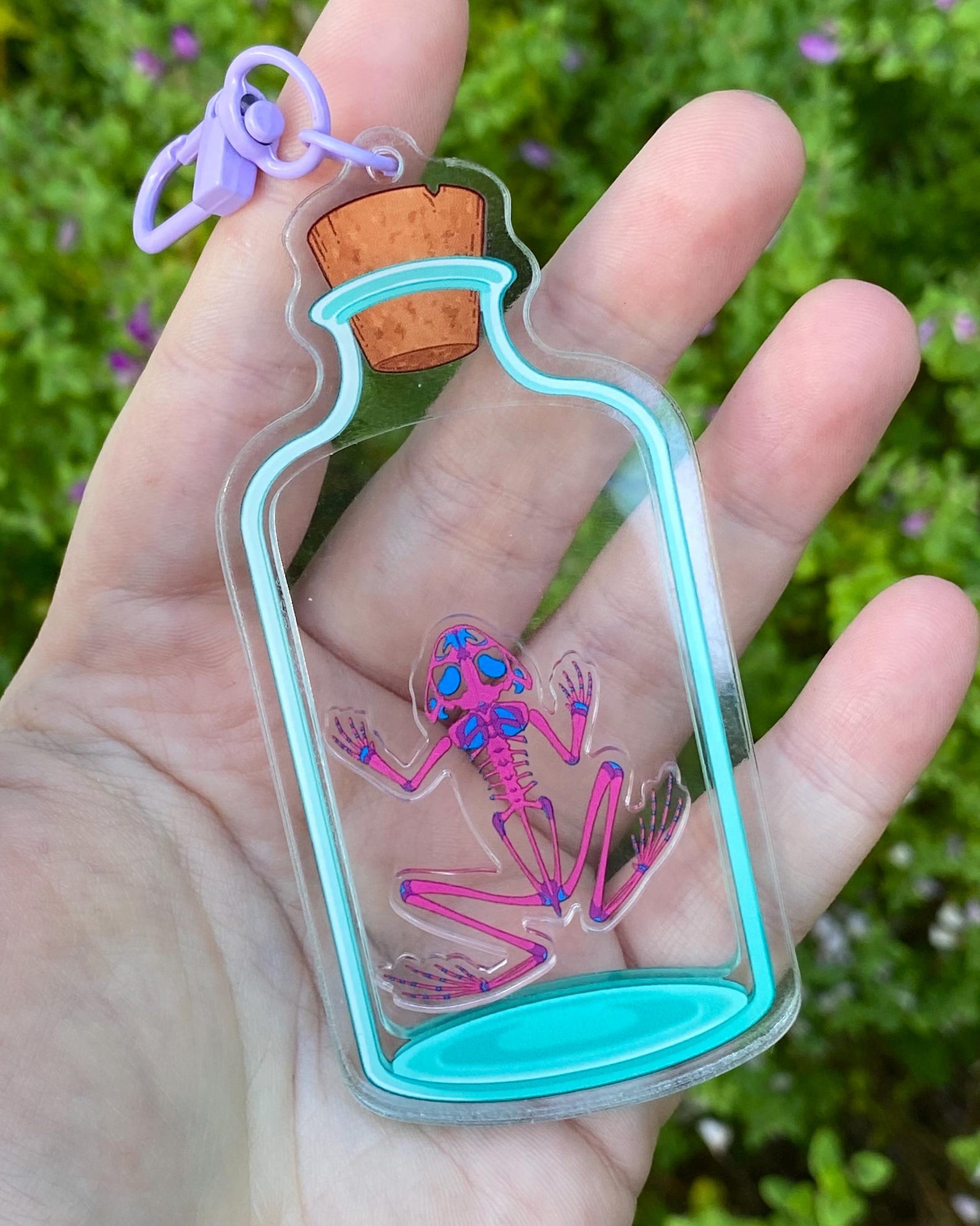 Diaphonized Specimen Bottle Keychain - Etsy