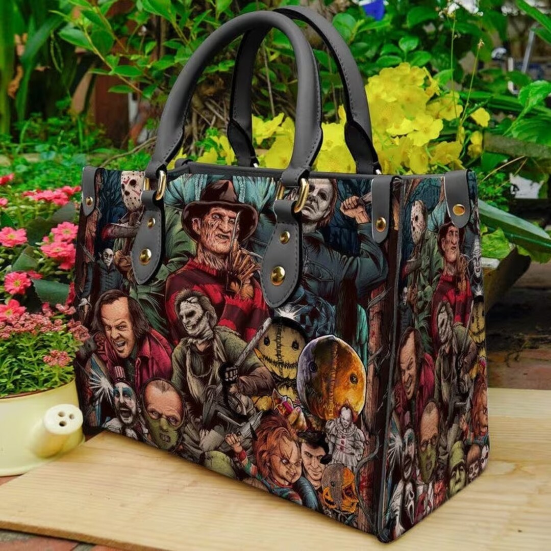 Png Horror Characters Halloween Leather Bag Purses for - Etsy