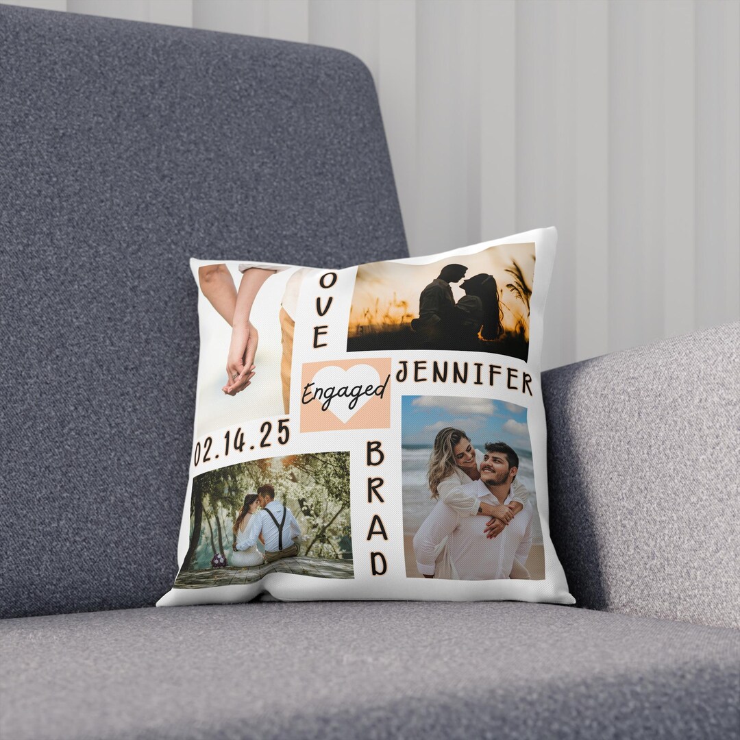 Customized Photo Pillows Person, Engagement Custom Pillow,gift For ...