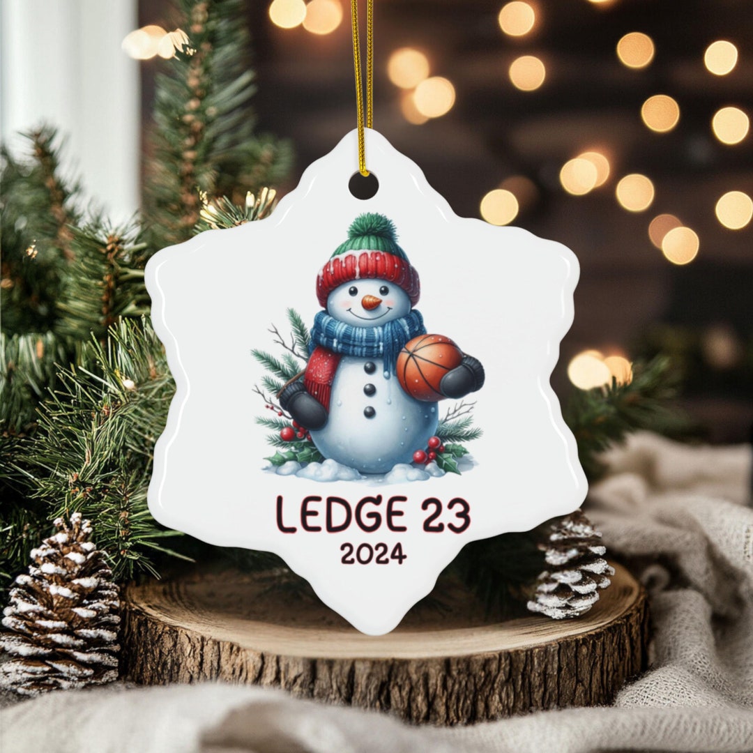 Personalized Basketball Christmas Ornament, Sports Ornament Basketball ...