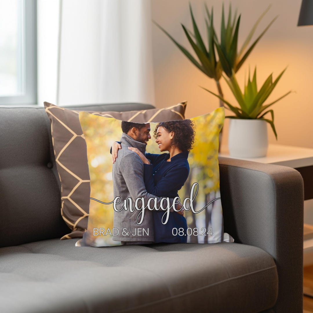 Customized Photo Pillows Person, Engagement Custom Pillow, Gift For ...