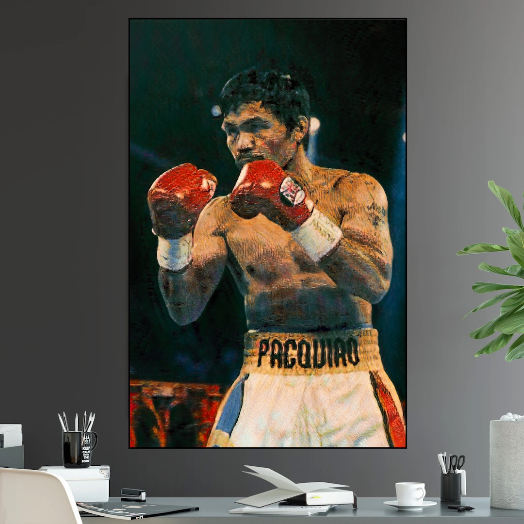 Manny Pacquiao Pacman Lightweight Champion Iconic Fighter Series Poster ...